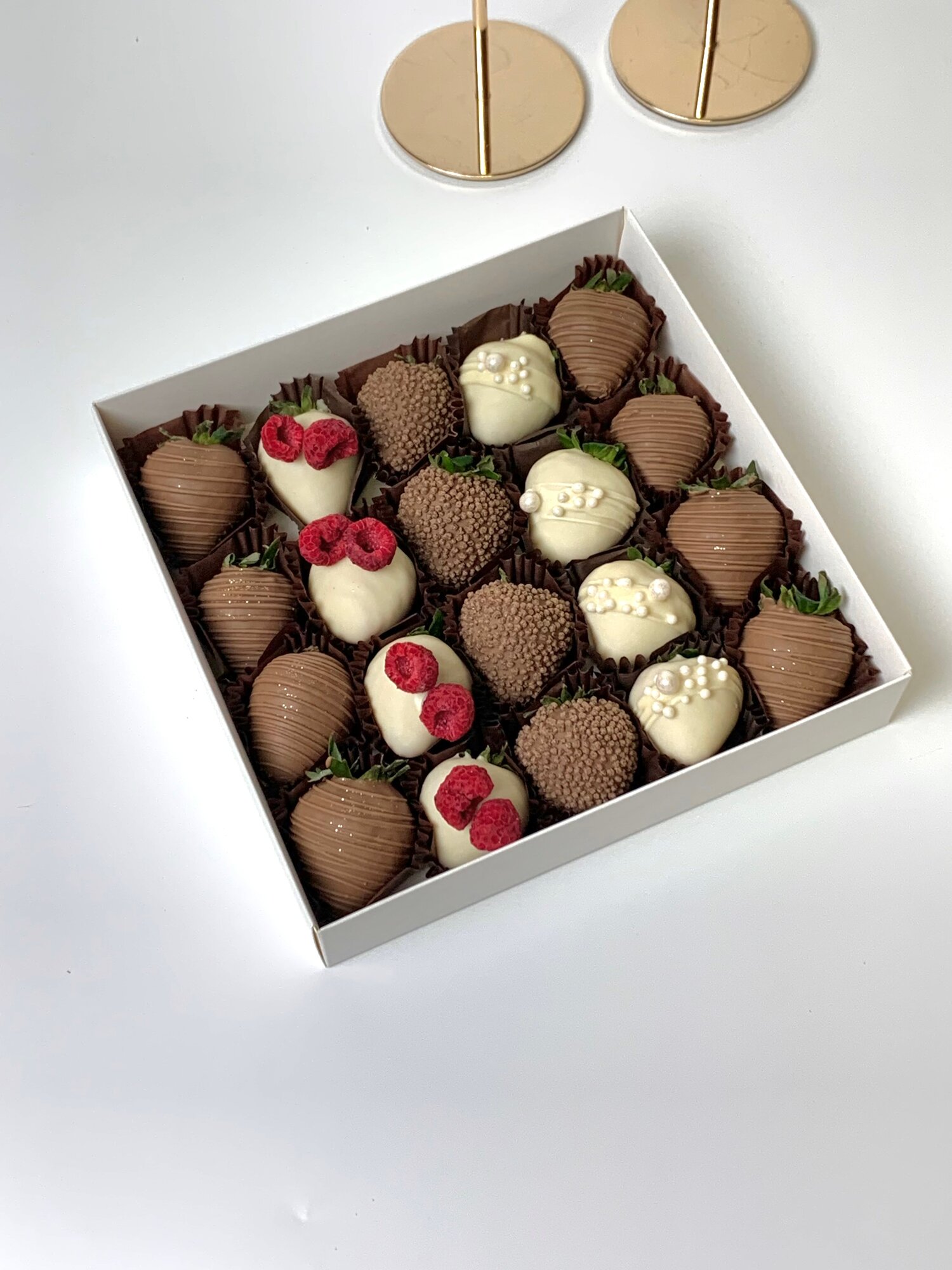 Подарочный набор "Клубника в шоколаде" Chocoway, 20-25шт, в коробке