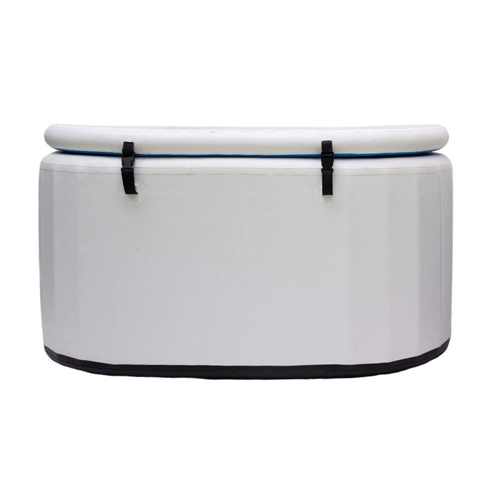 Надувной ледяной купель для холодного plunge Spa вtubы портативные складные спортивные ледяные ванны надувные бассейны для плавания вtubы для ледяных ванн в помещении черный белый серый размер 1.7*0.8*0.65m материал PVC вес 16kg