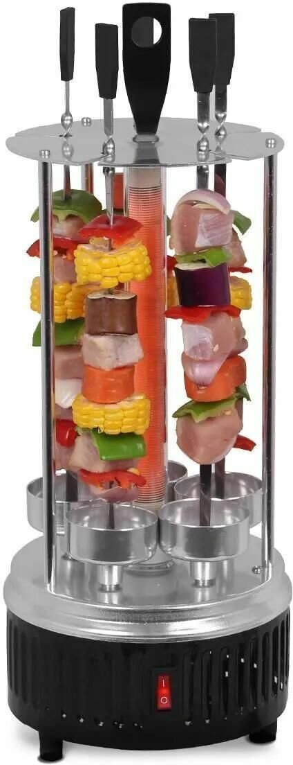 Шашлычница электрическая электрошашлычница B1000 Black-Steel