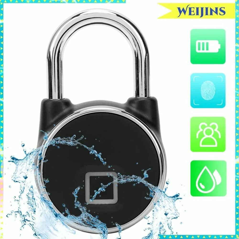 Замок для сумки с отпечатками пальцев