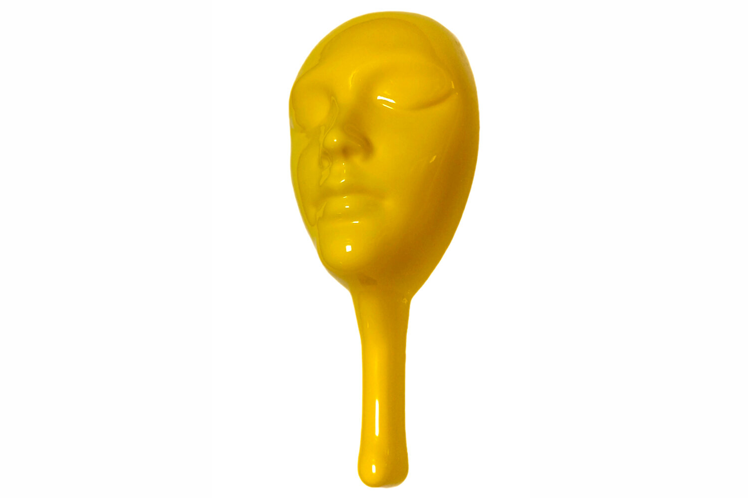 Маска желтая для игры MAFIA "мафия", пластиковая