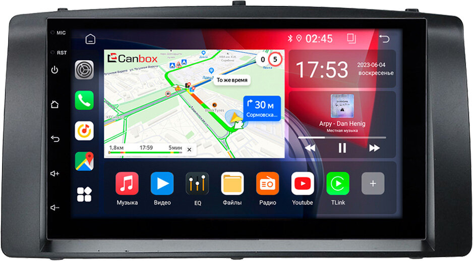 Магнитола в штатное место 2 din BYD F3 2005-2013 Canbox 4/64 на Android 10 (GTR7-RP-BYF3-205) (173х98) (IPS, DSP, CarPlay)