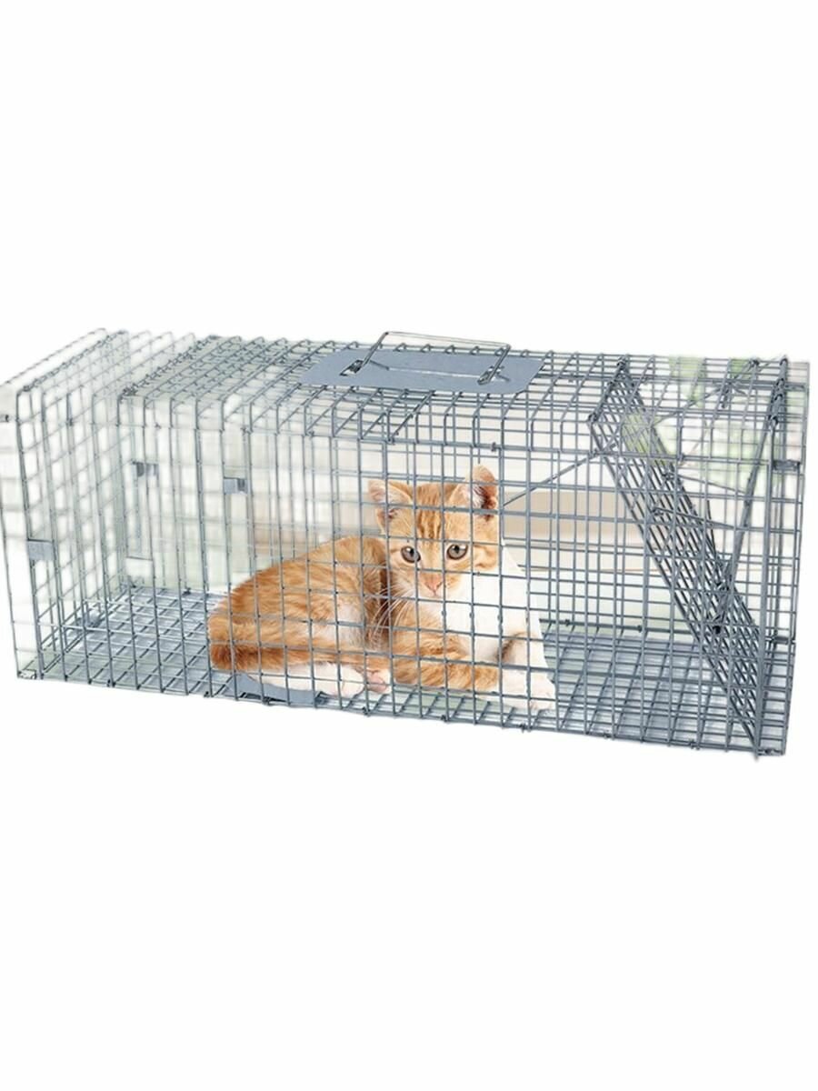 Складная педальная клетка для ловли кошек, автоматический артефакт для ловли кошек,