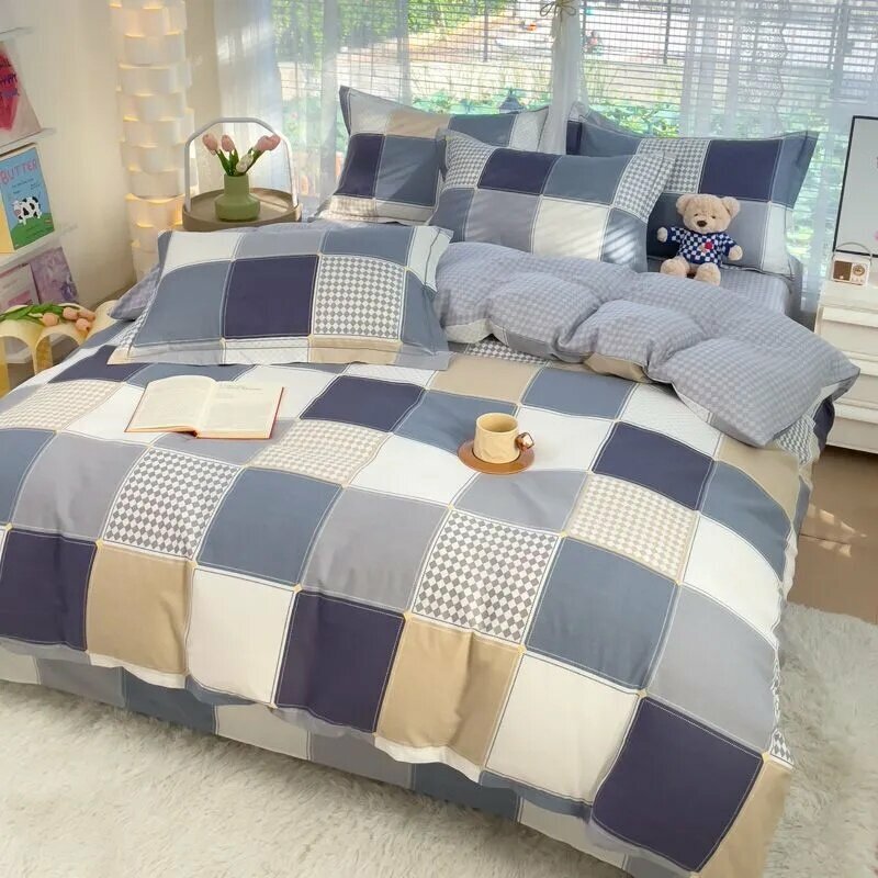 IKEA Комплект постельного белья, Хлопок, Двуспальный, наволочки 50x70