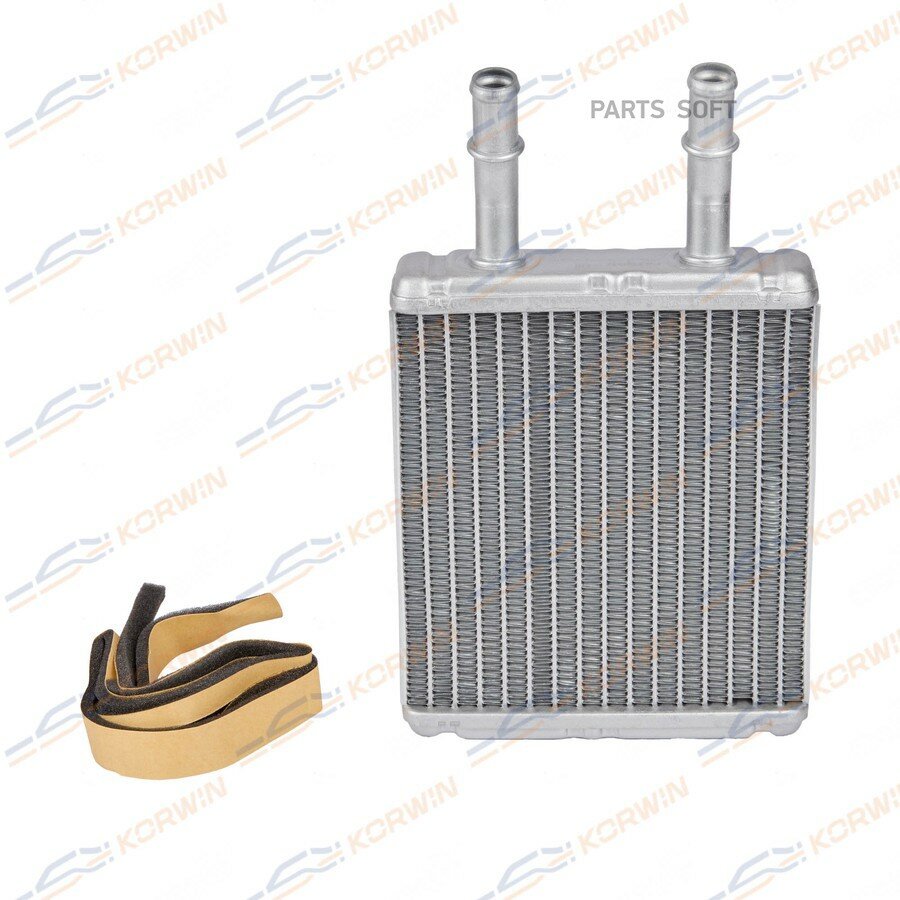 Радиатор отопителя Hyundai Accent I 95-Accent II (TagAZ) 01- от официального дистрибьютора, KORWIN, артикул KWLL2026