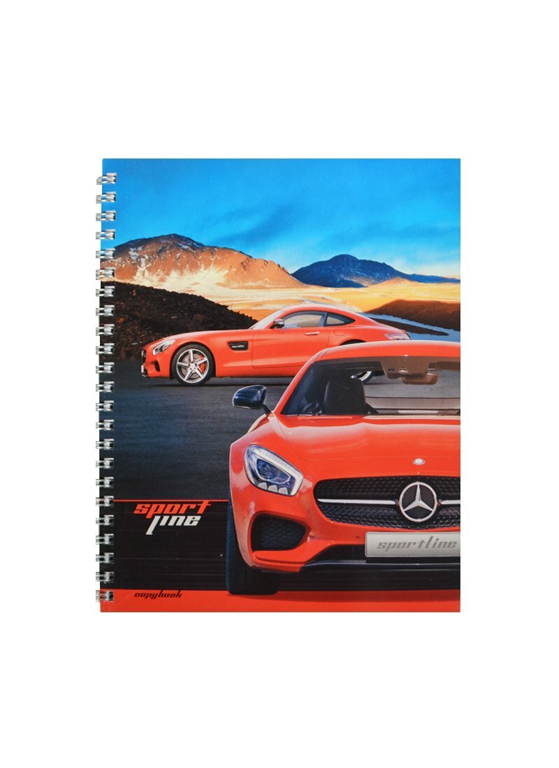 Тетрадь в клетку Hatber, "Автопанорама", 96 листов, раскладная обложка, в ассортименте