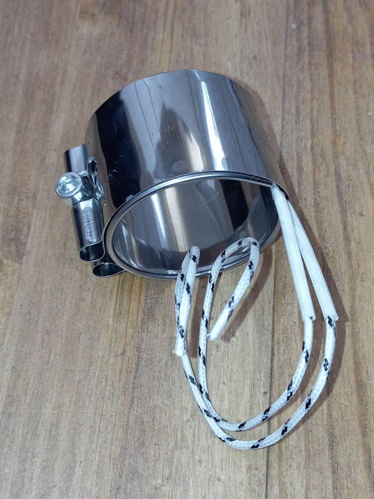 ТЭН 50 мм х 40 мм хомутовый, 220В, 180 Вт. ТЭН латунный кольцевой.