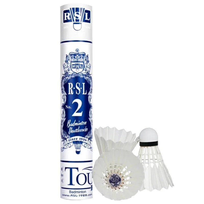Волан для бадминтона RSL №4, №5, №6, №7 с утиным пером Белый, NO.2
