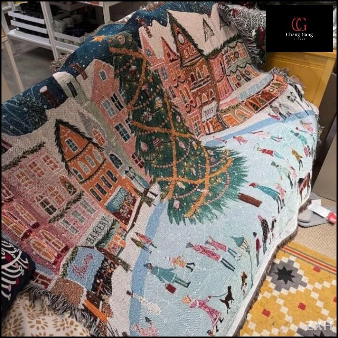 Эксклюзивное плед вязаный D 130X160CM