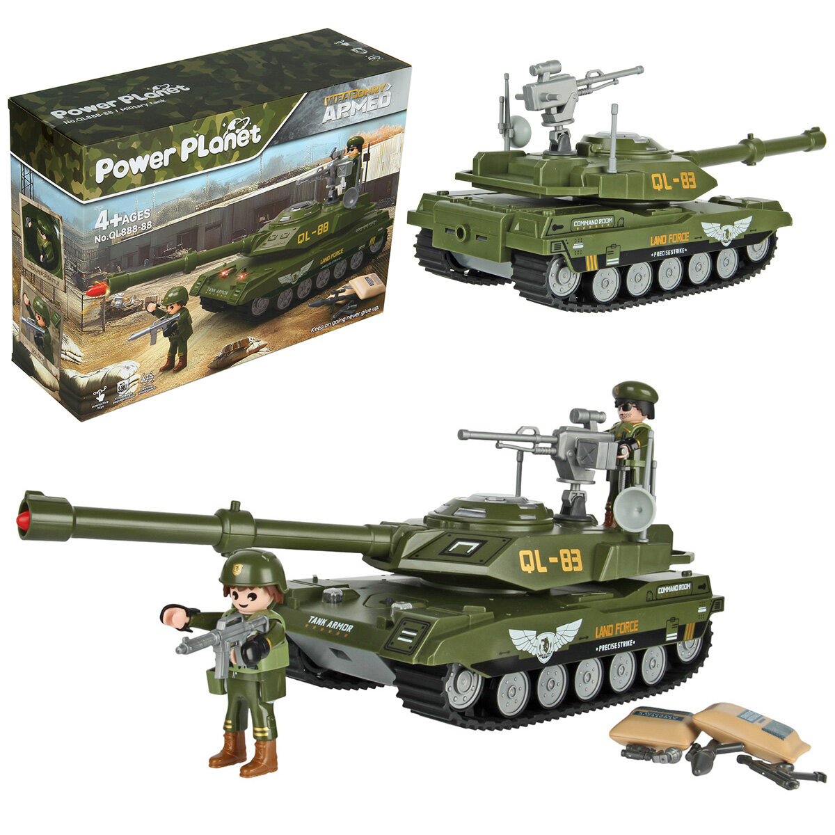 Игровой танк Veld Co "Танк", подсветка, звук, для детей 5-7 лет