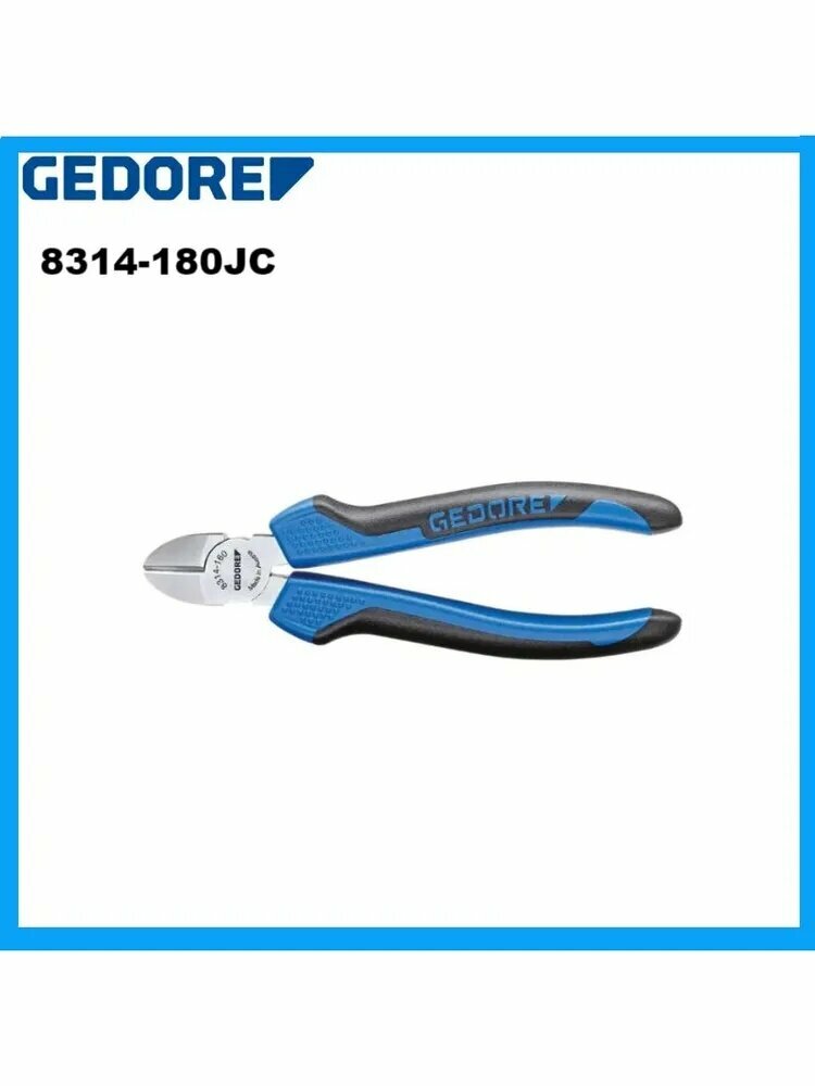 GEDORE 8314-180 JC, плоскогубцы для диагональной резки, 7 дюймов 185 мм, прецизионная режущая кромка
