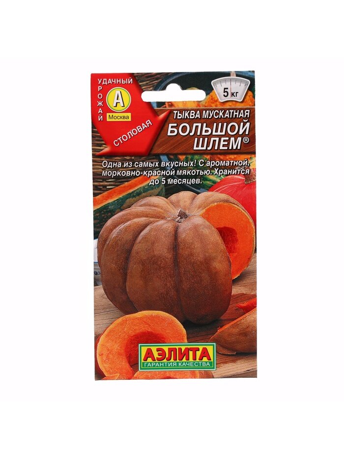 Набор семян Тыква мускатная "Большой шлем", 5 шт.