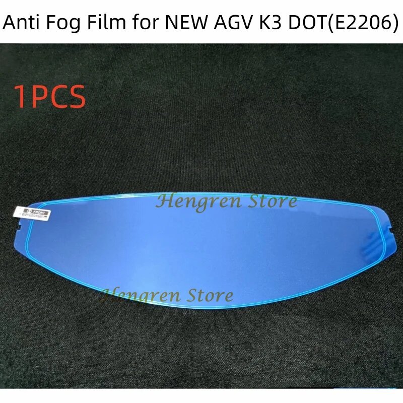 Пленка для козырька шлема, противотуманная пленка, наклейка для нового AGV K3 DOT (E2206), 1 PCS