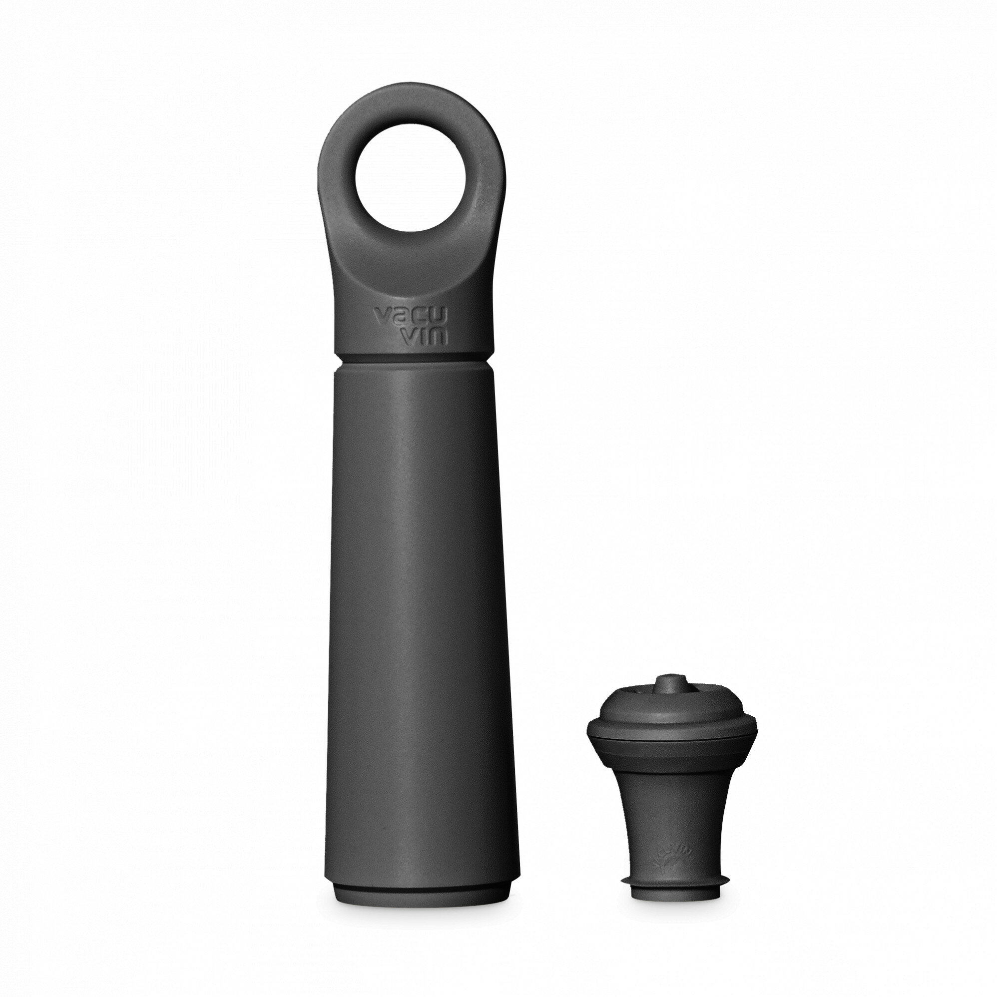 Насос вакуумный с пробкой для вина Loop Graphite, 22 см, пластик, силикон, черный 7813606