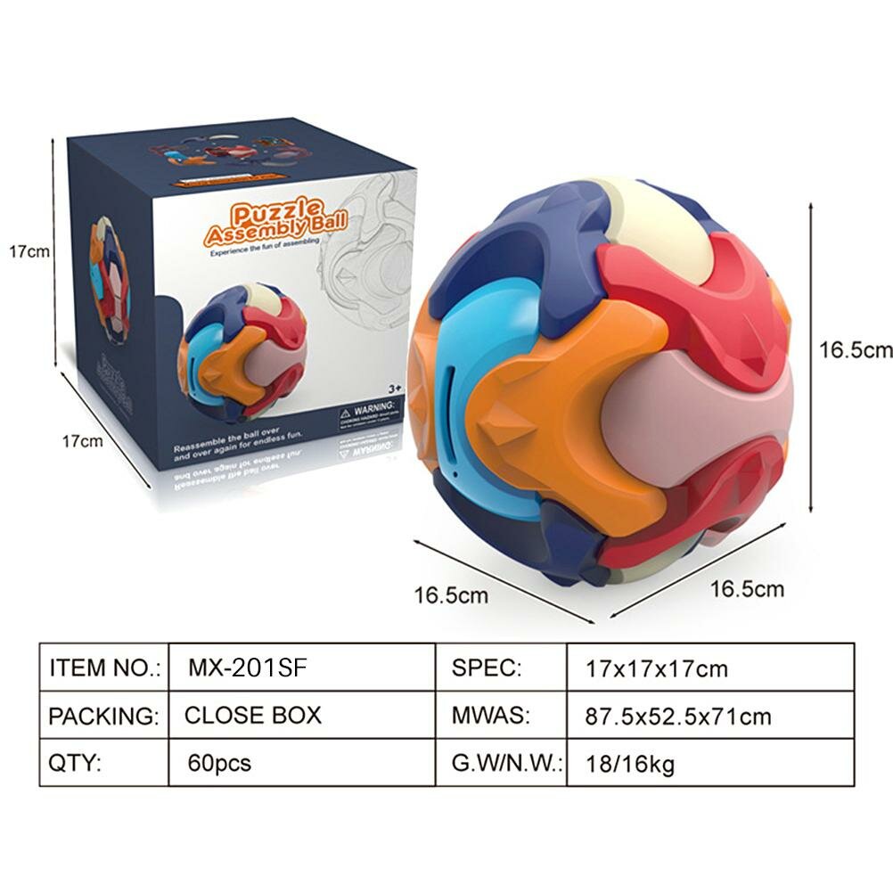 3D Конструктор-Накопитель Puzzle Ball для детей, развивающая игра и игрушка для сборки и обучения