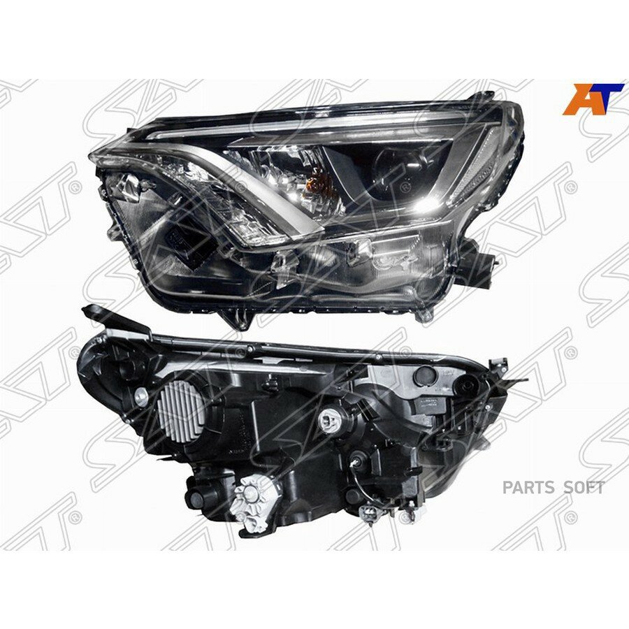 Фара Toyota RAV4 (XA40) 15-19 (Слева/ LED/ С электрокорректором) от официального дистрибьютора, SAT, артикул ST21211RVL