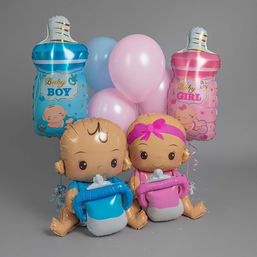 Композиция из шаров «Гендер-Сюрприз»