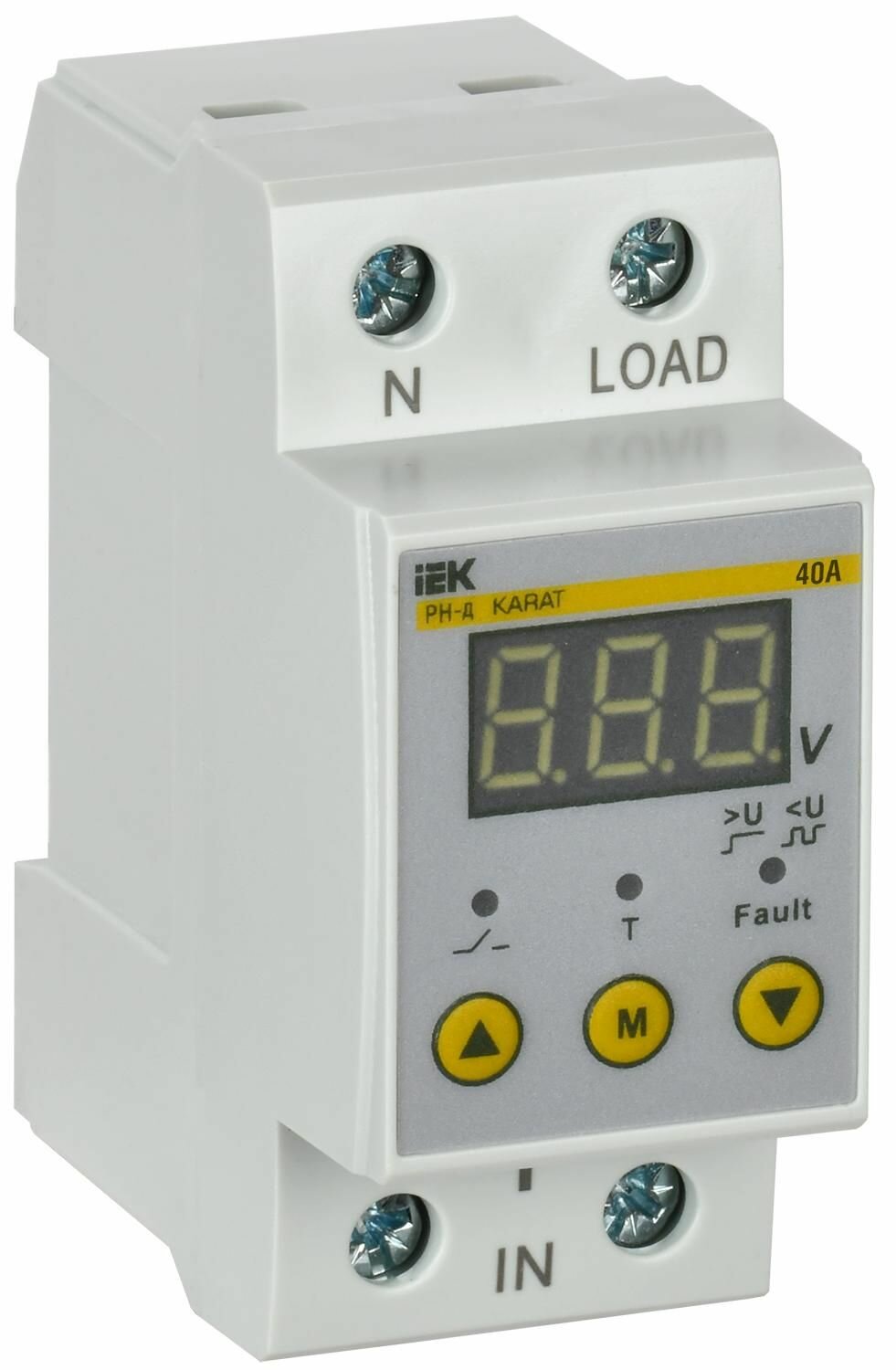 Реле напряжения IEK РН-д однофазное, ширина 36 мм, 40А