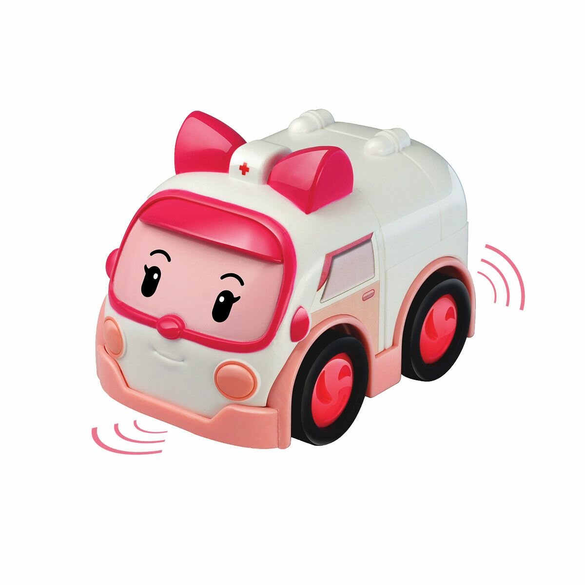 Фигурка Эмбер - Умная машинка 6 см , Robocar Poli, умеет останавливаться перед препятствием, не попадая в аварию.