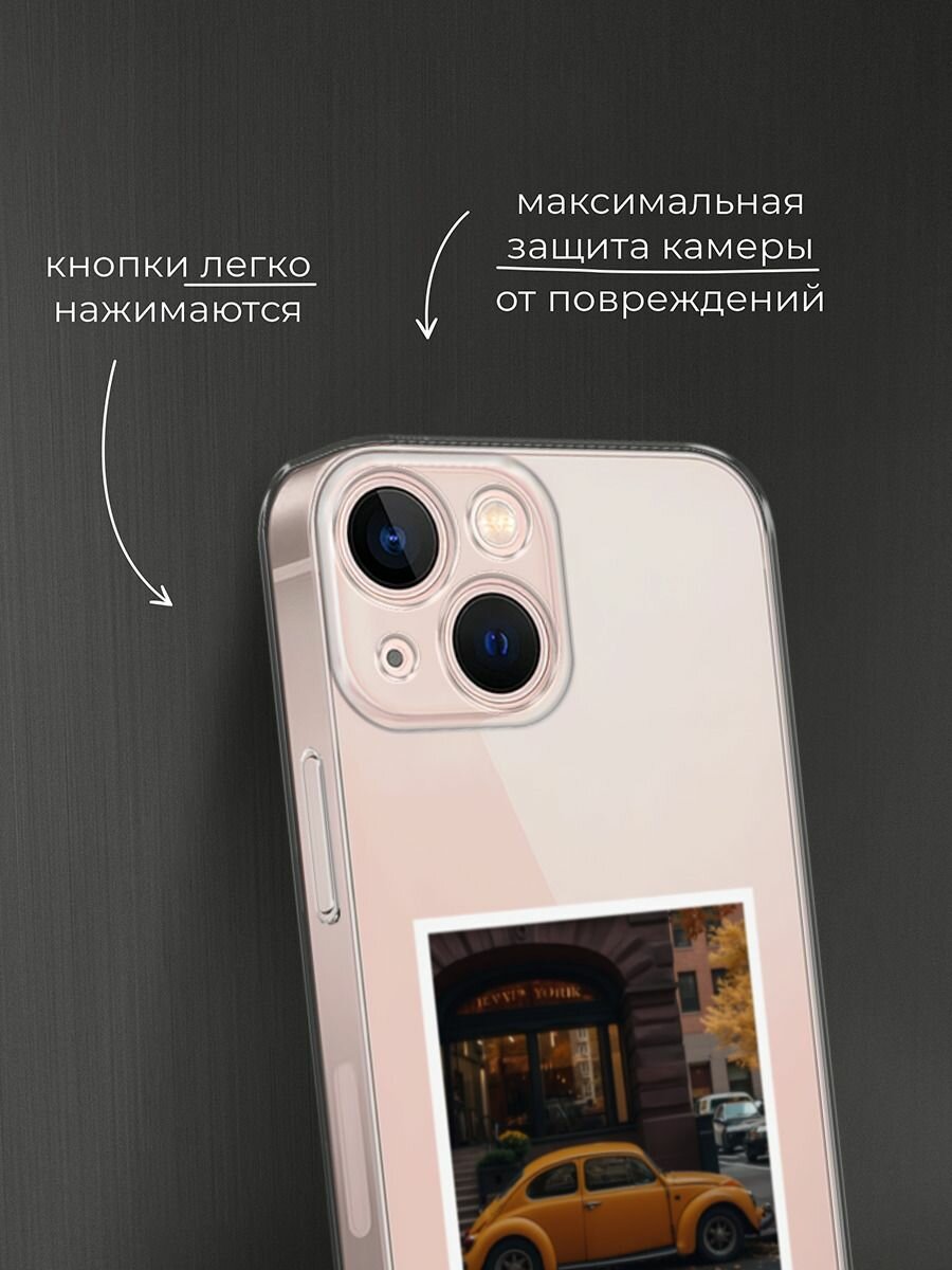 Чехол на Apple iPhone 13 mini / Айфон 13 мини с принтом Осенний палароид — фото 1