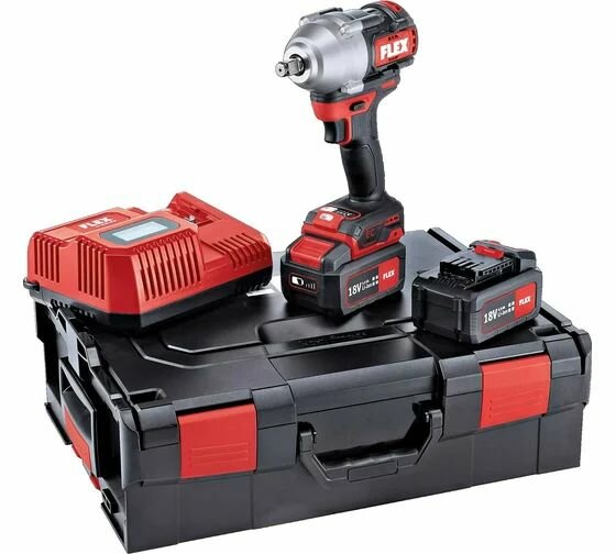 Аккумуляторный ударный гайковерт Flex IW 750 1/2 750-EC/5.0 Set