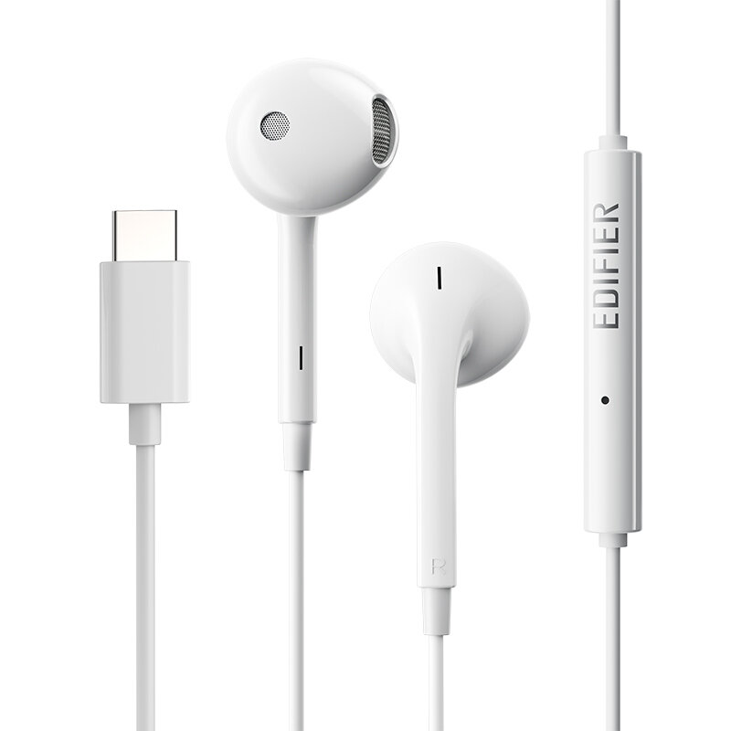 Наушники Edifier H180Plus проводные для киберспорта и игр, Hi-Res, золотая сертификация, белые