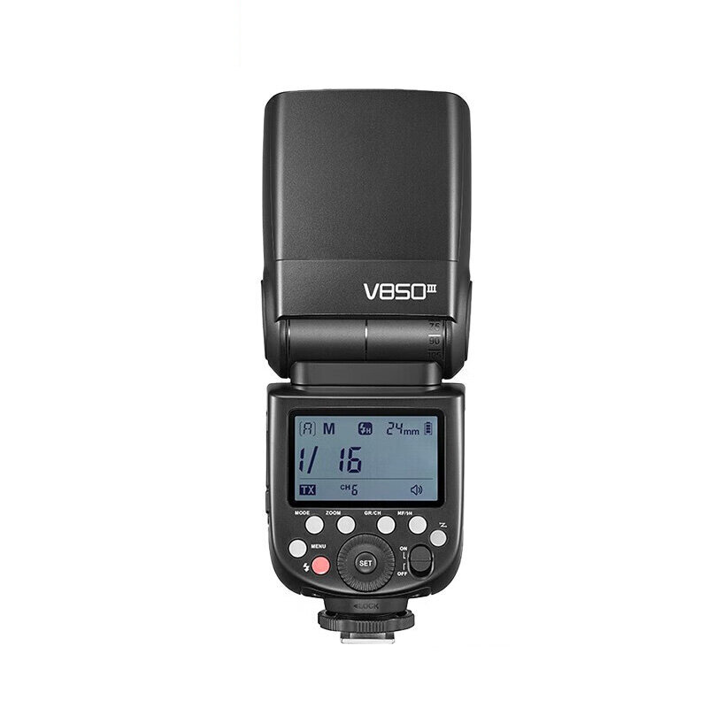 Вспышка Godox V850 II черная, высокая мощность, совместима с Canon, Nikon, Sony, TTL, 1/8000s синхронизация
