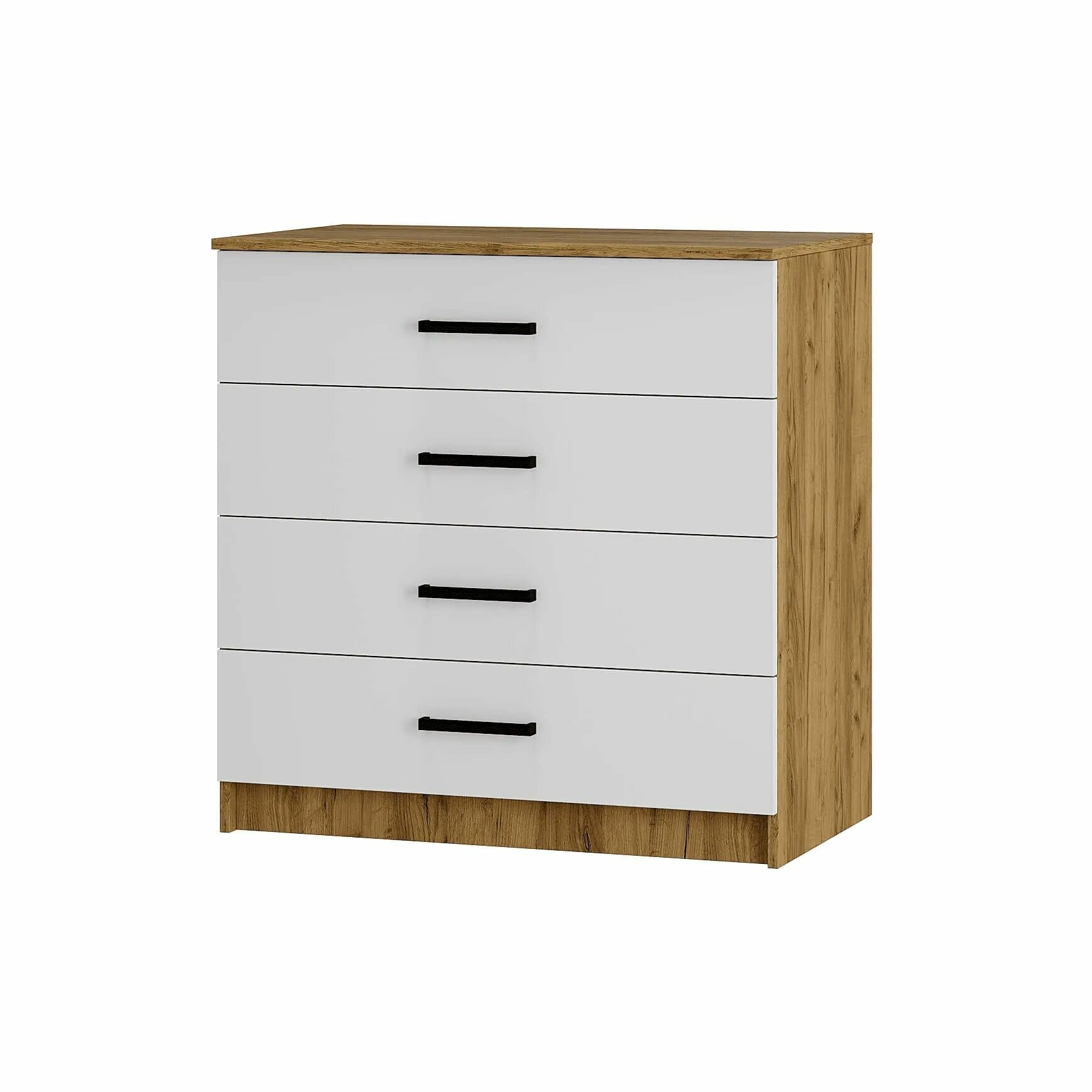 Комод "Евро" КМ-02 крафт/белый (Мебелони)