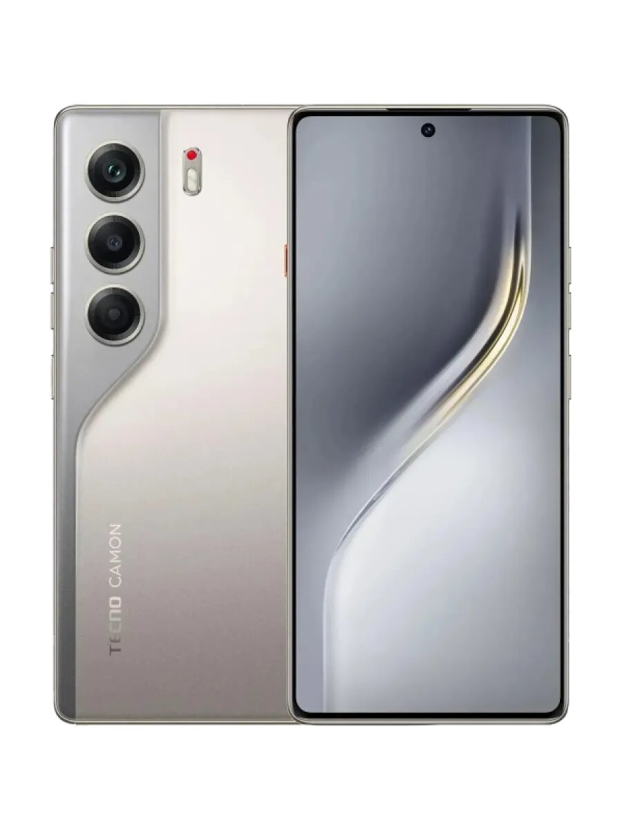 Смартфон Tecno Camon 40 8/128GB, NFC, AMOLED, 120Гц, 5200мAч, титановый