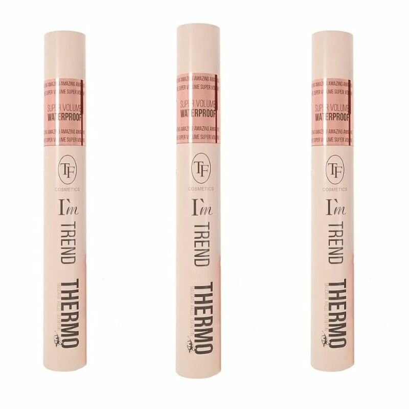 TF Cosmetics тушь для ресниц Thermo I m Trend черная, 3 шт