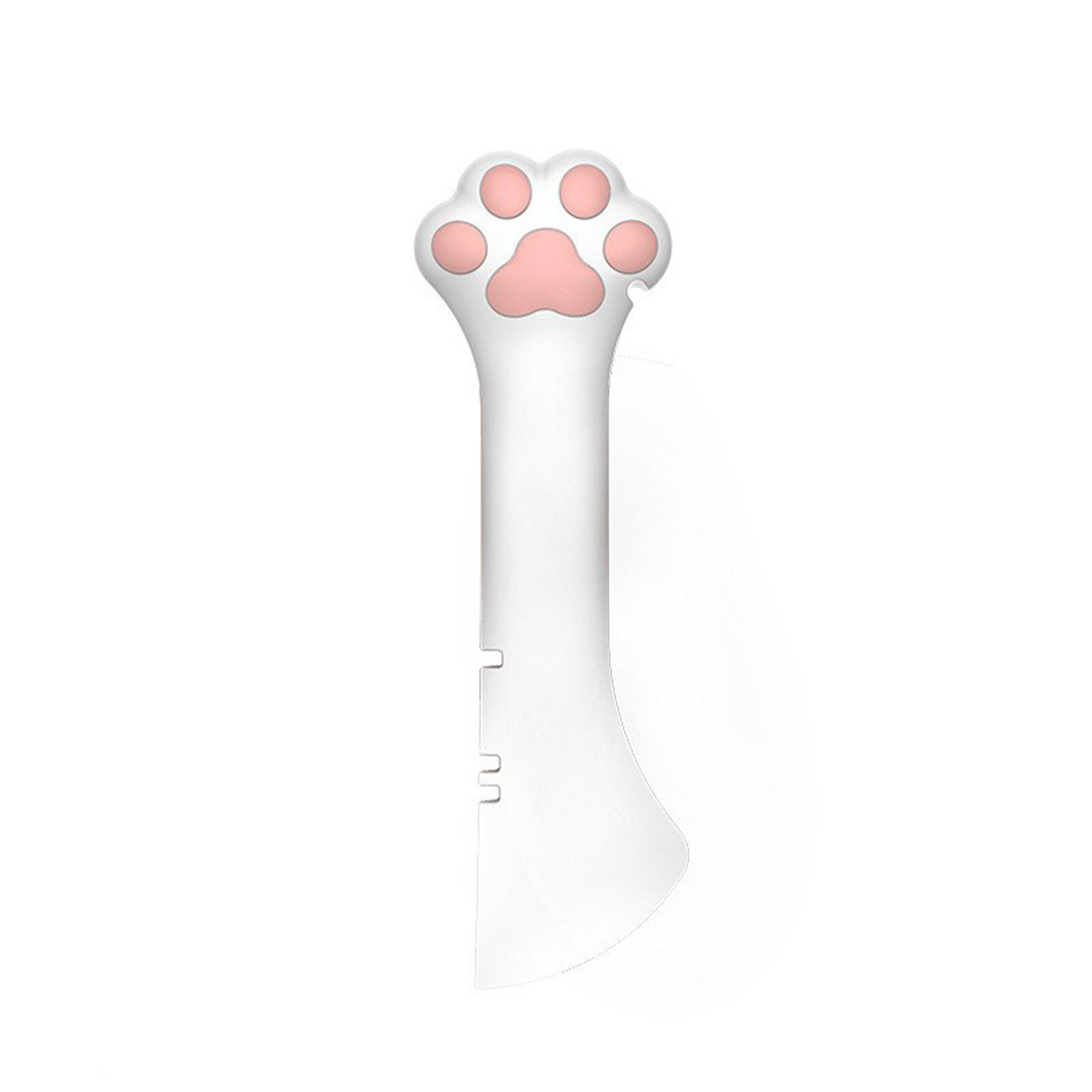 Cat Jar Opener Paw Design Multifunction Pet Canned Spoon for Food Can Supplies White