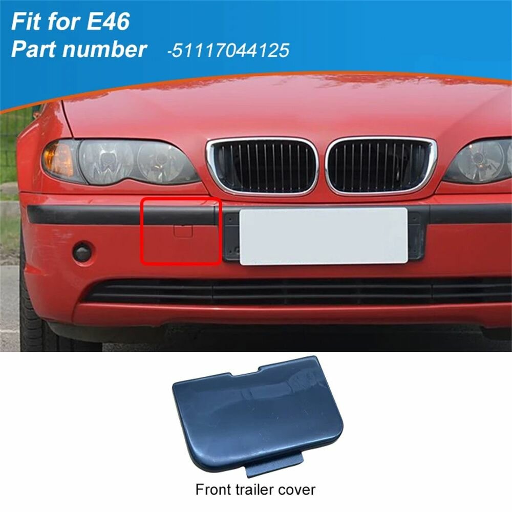 Крышка Буксировочного Крюка Переднего Бампера 51117044125 Для BMW E46 318i 320i 325i 330i 330d