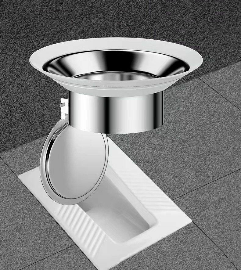 Туалет Сухой затвор для душевого трапа с защитой от запаха и обратного тока воды (304 Клапаны из нержавеющей стали)2шт