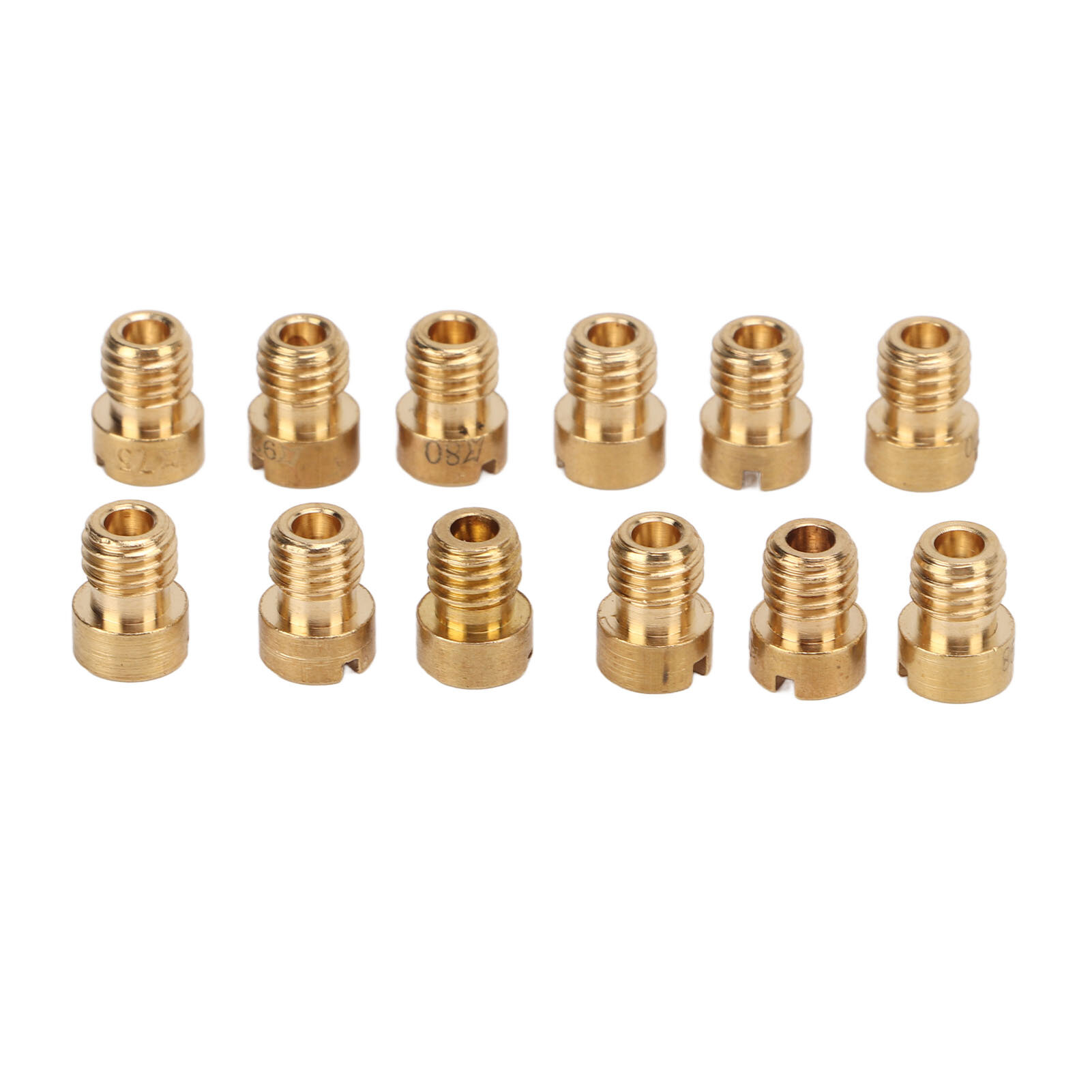 12pcs Carburetor Main Nozzle Jets Kit 75‑102 Replacement for Dellorto PHBG AD DS