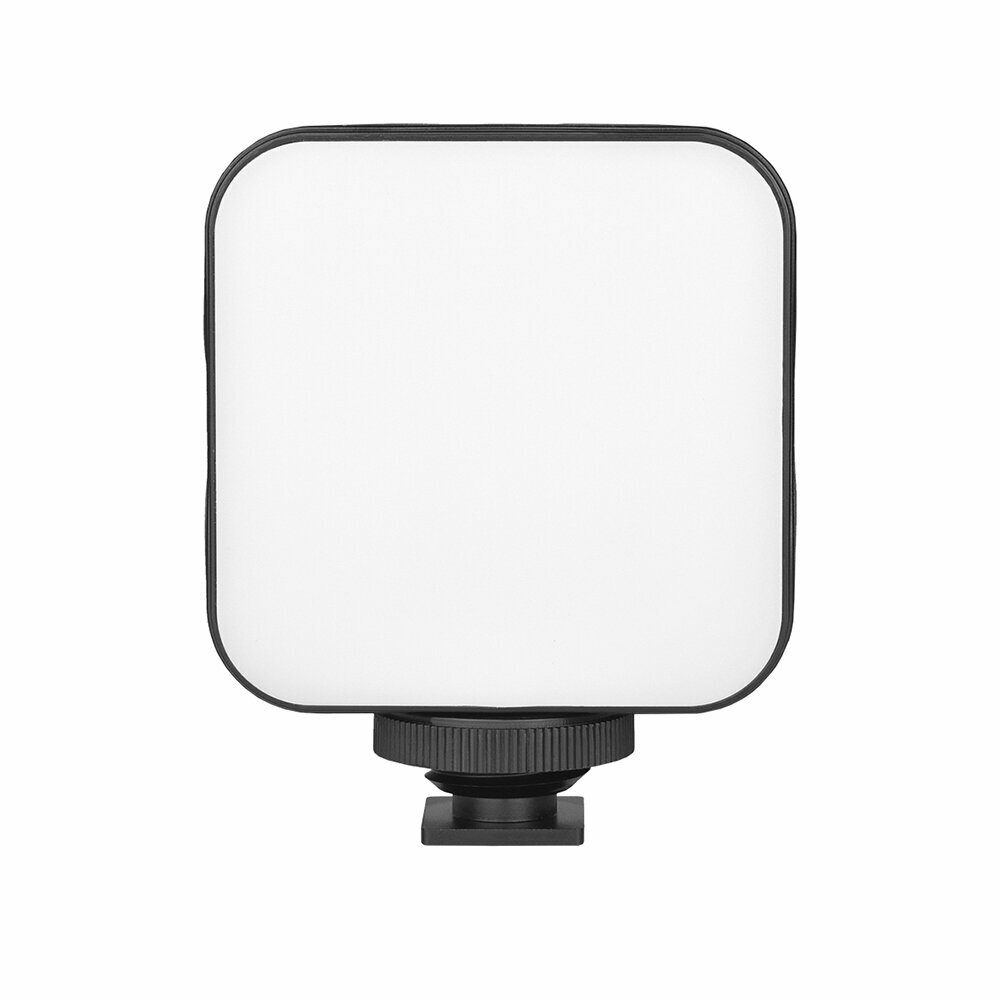 YELANGU LED01 Мини лампа для видео и фотографии 6500K регулируемой яркости 5W с адаптером к холодному шуфу для камер Canon Sony DSLR, 49 светодиодных элементов, вес 65г, размер 6.5*8*2.7см