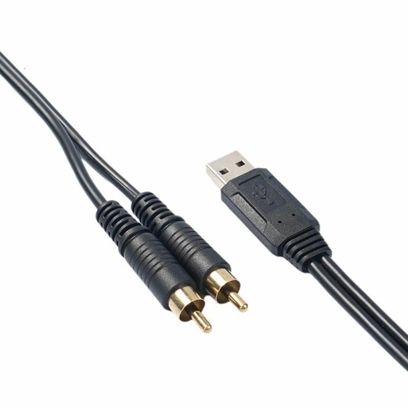 Звуковая карта USB-разъема к аудиокабелю dual RCA Lotus power amplifier-A двойной головке