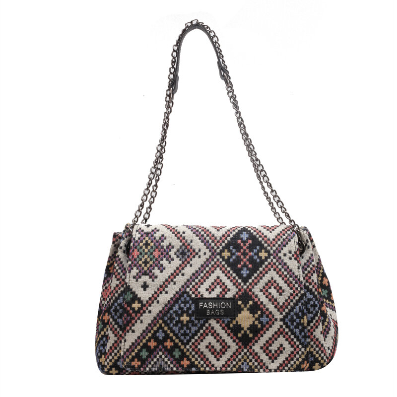 Бохо стиль, большая вместимость, высокие эстетические качества, универсальная модная женская сумка через плечо и ручная, уникальная индивидуальная новая модель,17,16, магниты, плечевой ремень, сумка