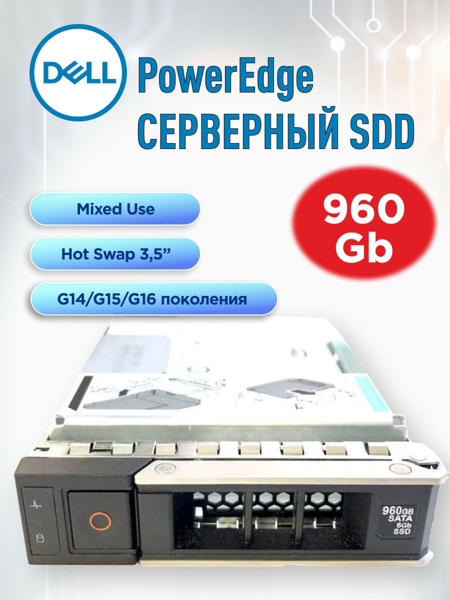 960 ГБ Внутренний SSD-диск Dell 400-ATLY (400-ATLY)