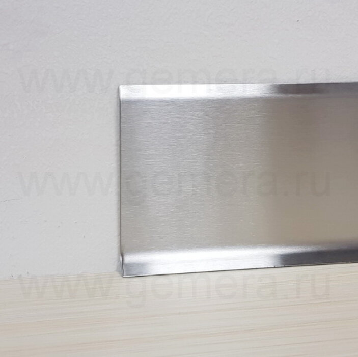 Плинтус из нержавеющей стали Fezard NS-PL80, нержавейка, качественный плинтус