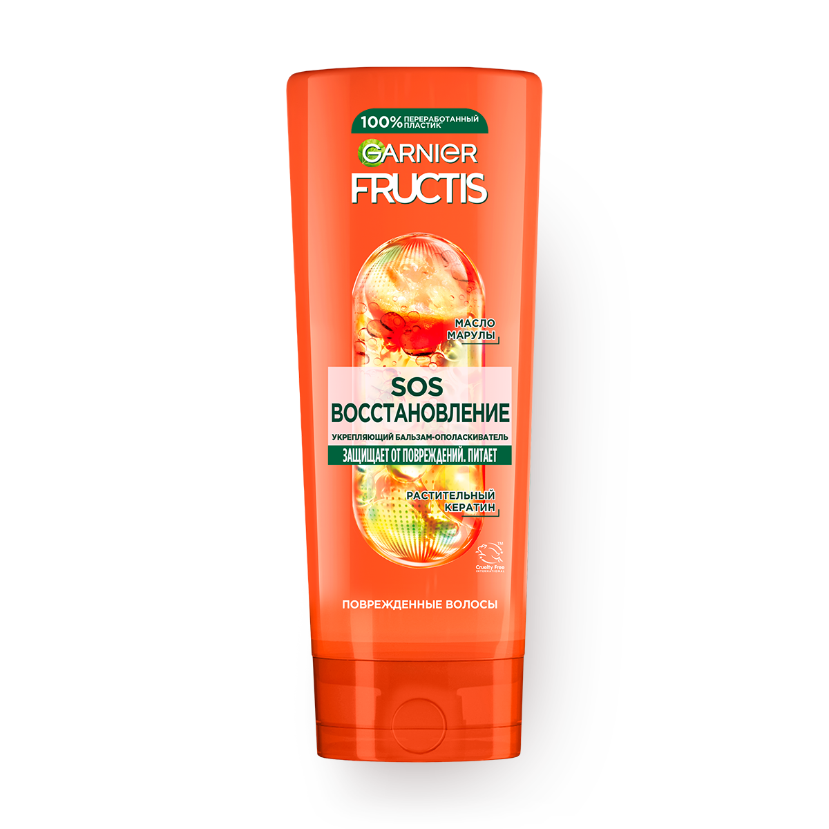 Бальзам Garnier Fructis "SOS Восстановление", для всех типов волос, с дозатором, 387 мл