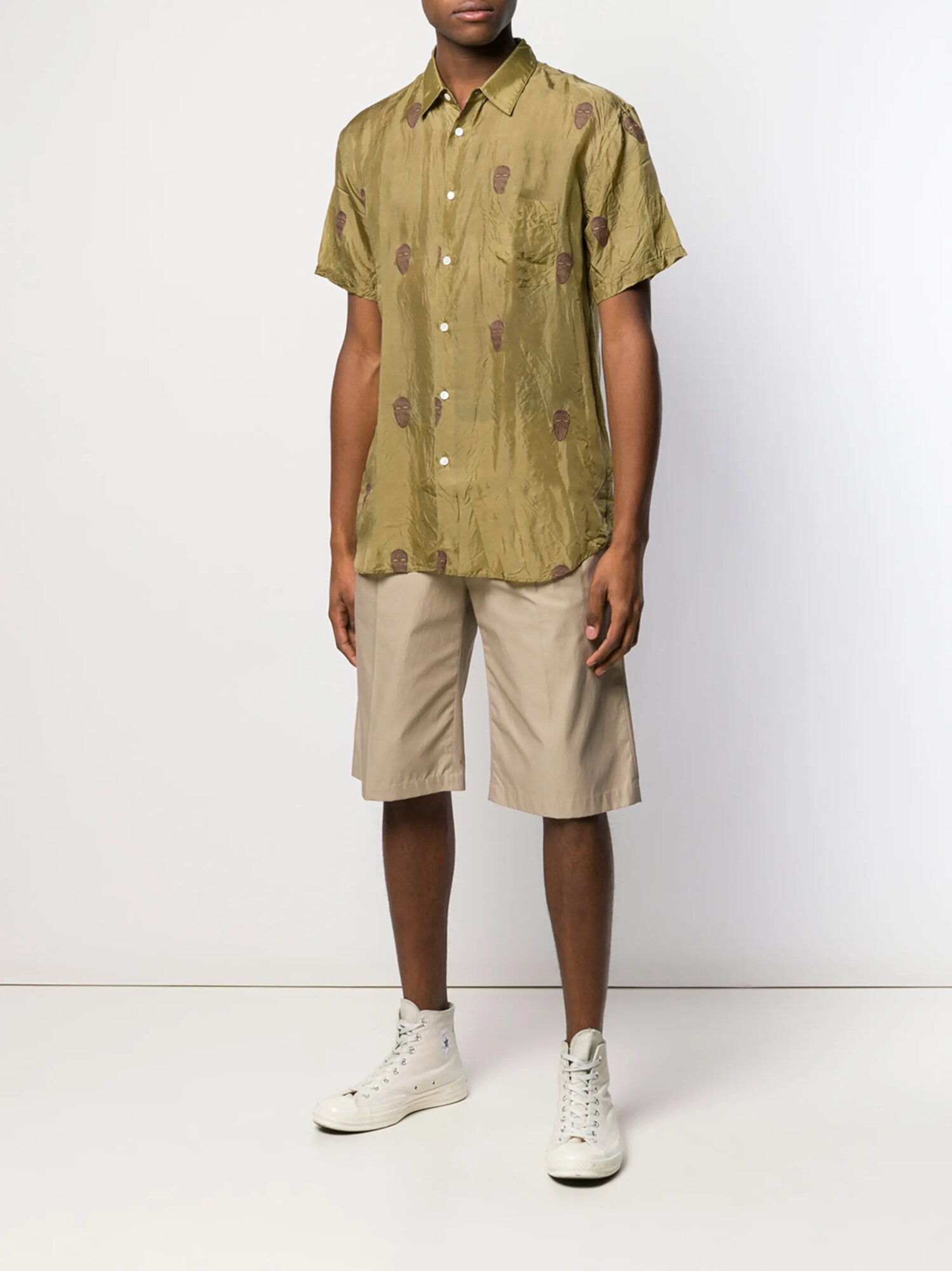 Рубашка Comme des Garcons SHIRT, размер M, зеленый — фото 1