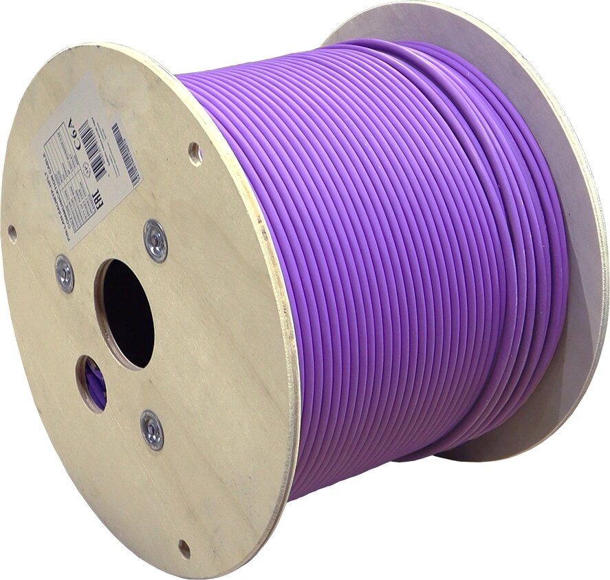 Кабель информационный Lanmaster LAN-6AUTP-HFLT-VI кат.6A UTP 4 пары 23AWG LSZH внутренний 305м фиоле