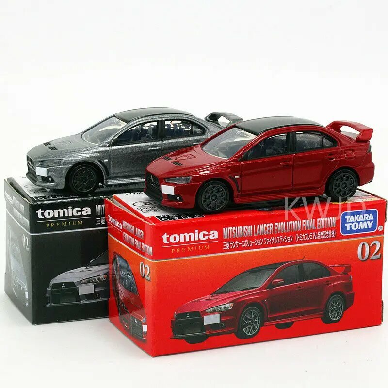 Литые игрушечные машинки и модели автомобилей TOMY Mitsubishi JDM Lancer Evo X, миниатюрная модель автомобиля для детей