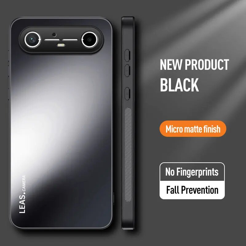 Черный чехол для Tecno Spark Slim: защита от падения, матовое покрытие