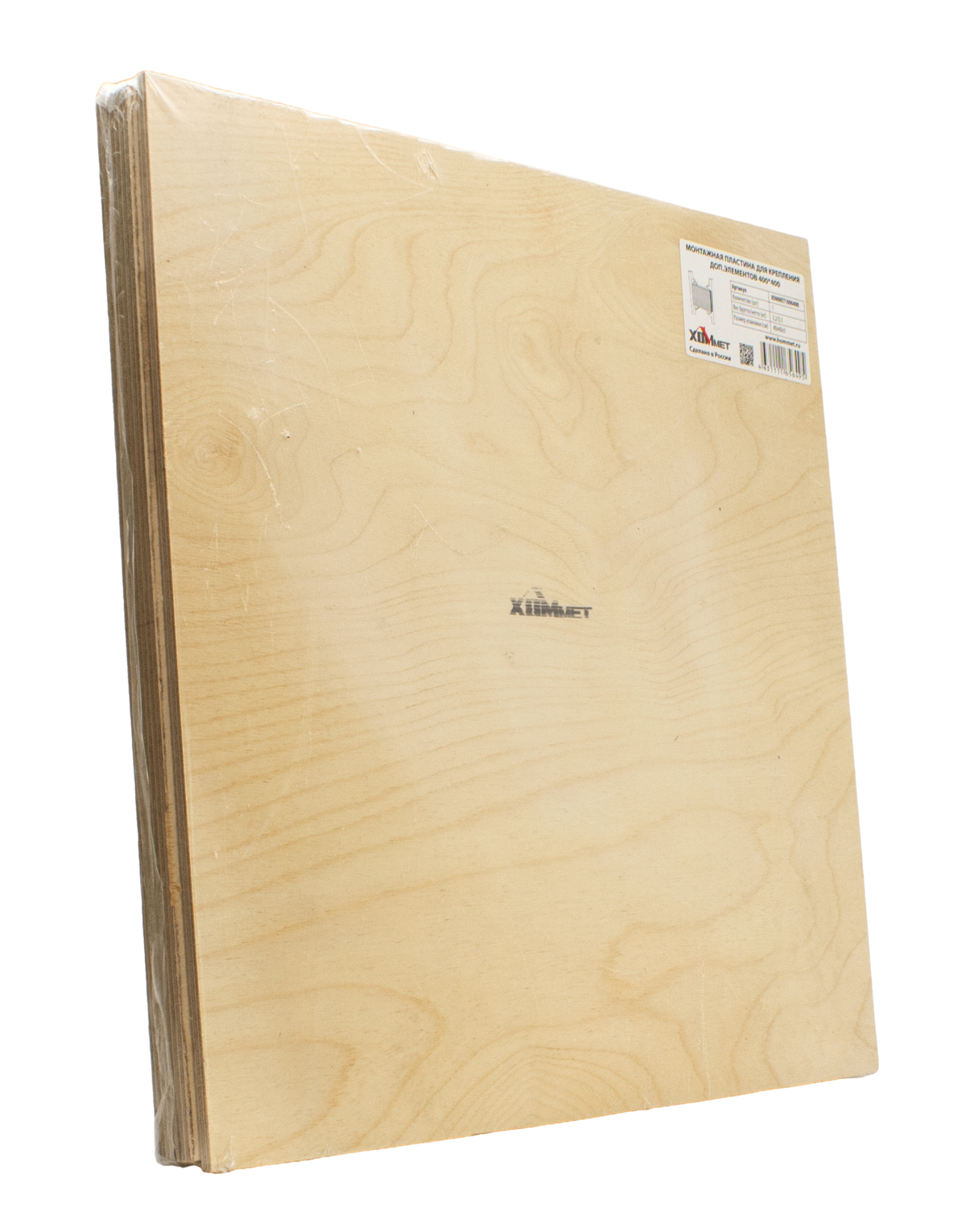 ХОМмет ХМ1000400 Xprofil Закладная монтажная пластина 400х400 мм для навесных элементов, из влагостойкой фанеры, 1 шт