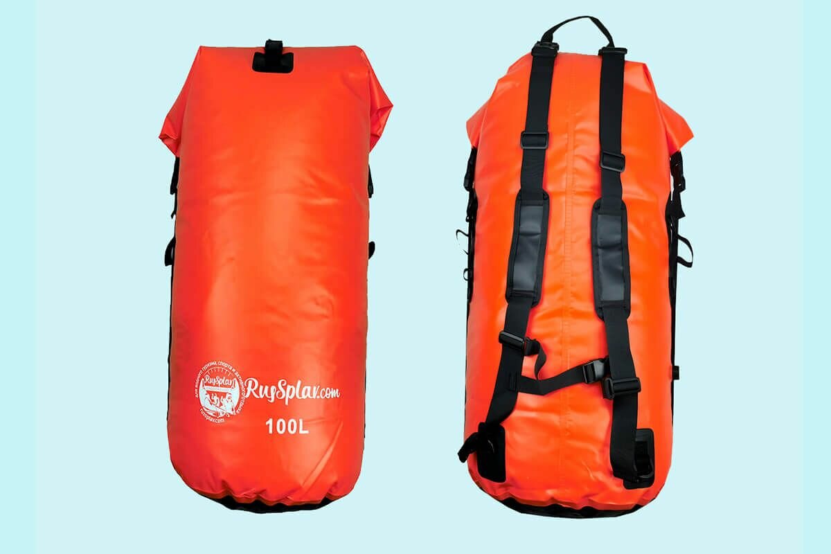 Герморюкзак RS BACKPACK 100л оранжевый с клапаном