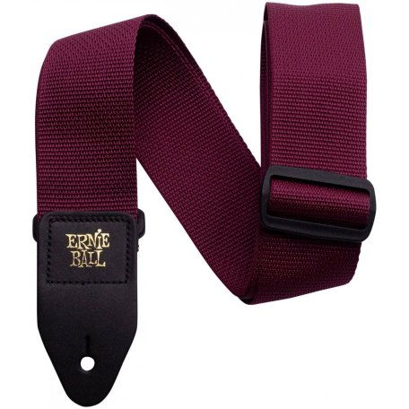 Ремень для гитары ERNIE BALL 4047 PolyPro Burgundy, бордовый
