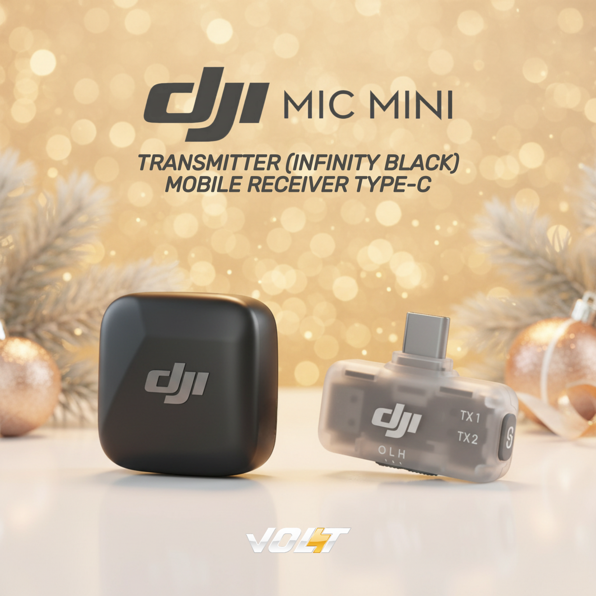 Беспроводной петличный микрофон для мобильных съемок DJI Mic Mini (1 TX + 1 Mobile RX Type-C)