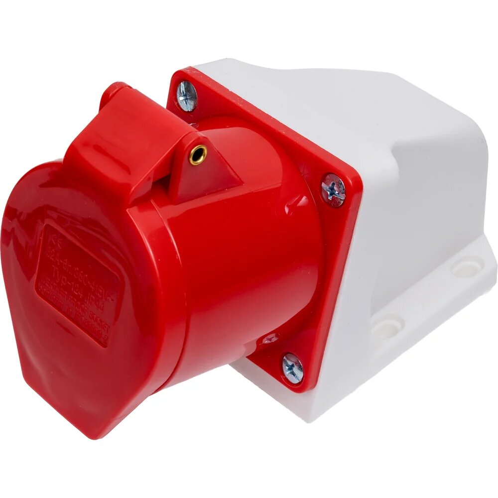 Силовой разъем RUICHI 124 3P+E 32A 380-415V 64232, использования в гостиницах