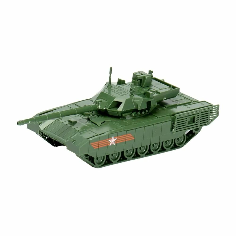 Сборная модель танка 1:72, модель танка Т14 "Армата" зеленого цвета, для коллекционеров и образования, развивающая игрушка.